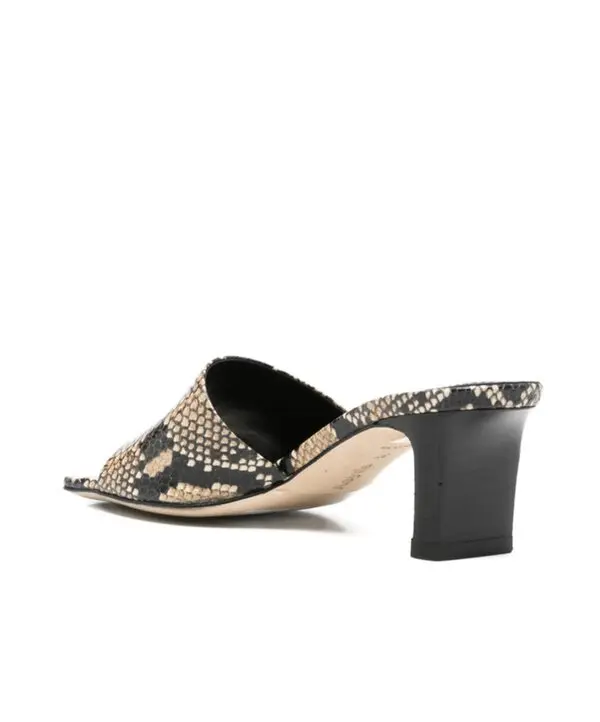 AeydĒ Square-toe High-heeled Sandals