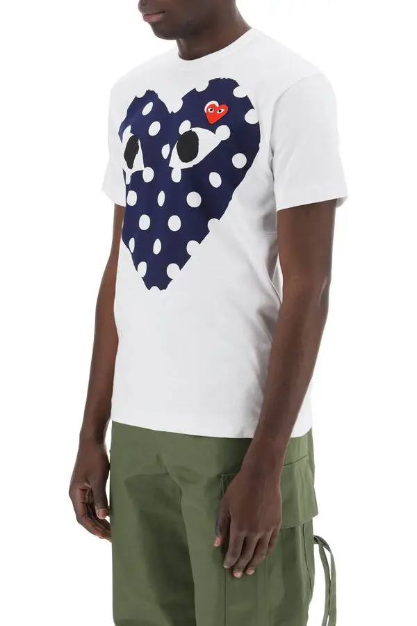 Play Comme Des Garcon Item O-neck Short-sleeved T-shirt