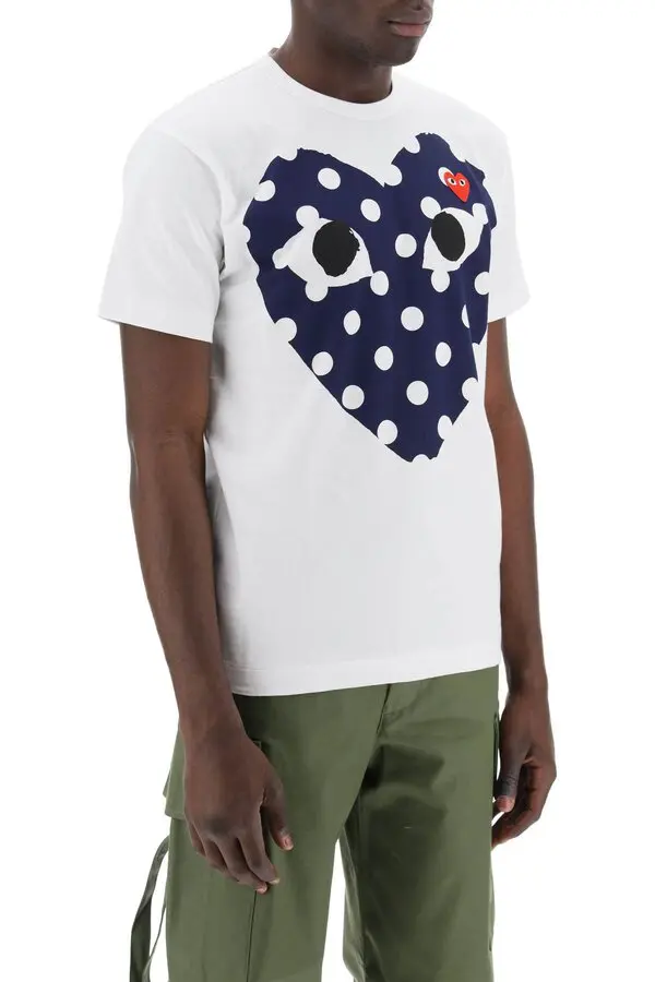Play Comme Des Garcon Item O-neck Short-sleeved T-shirt