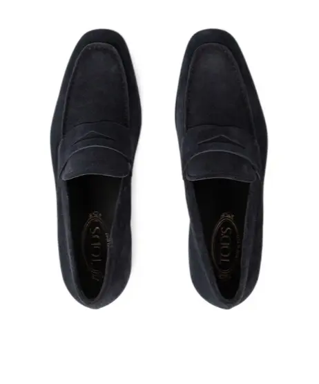 TOD'S Dark Navy Loafers