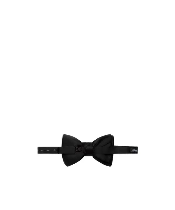 Brioni Satin Pre-tied Bow Tie