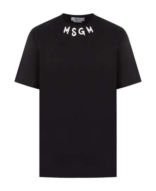 MSGM Logo-print Cotton T-shirt