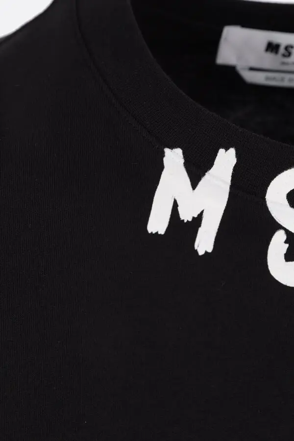 MSGM Logo-print Cotton T-shirt