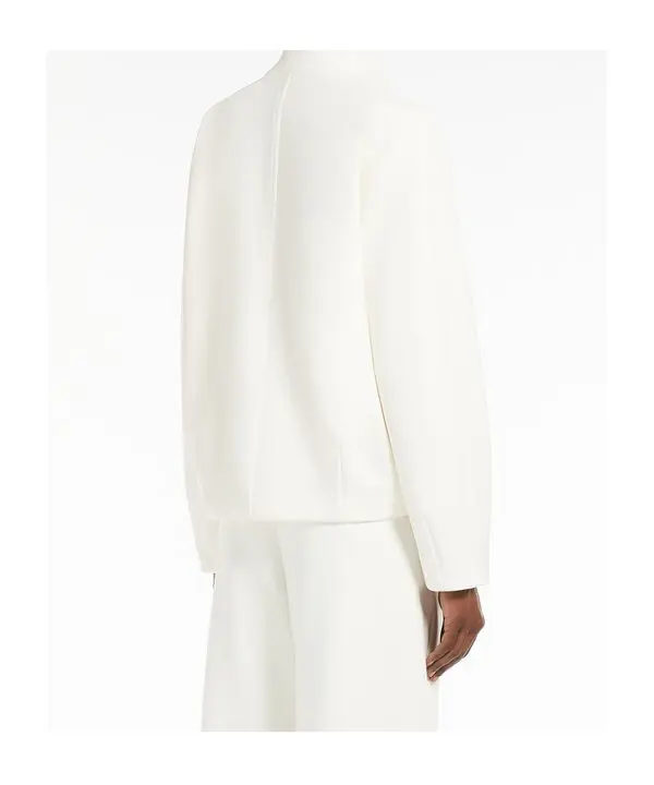 Max Mara Plava Zip-up High Neck Jacket