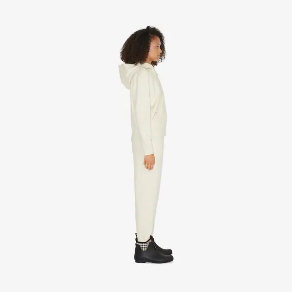 Burberry Zip-up Drawstring Hoodie - White