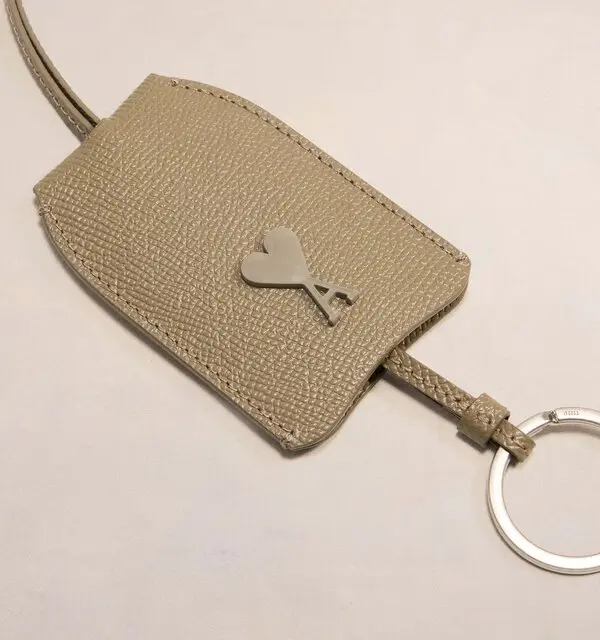 AMI Paris De Coeur Leather Keyring