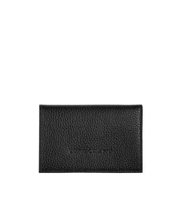 Longchamp Le Foulonné Card Holder - Black