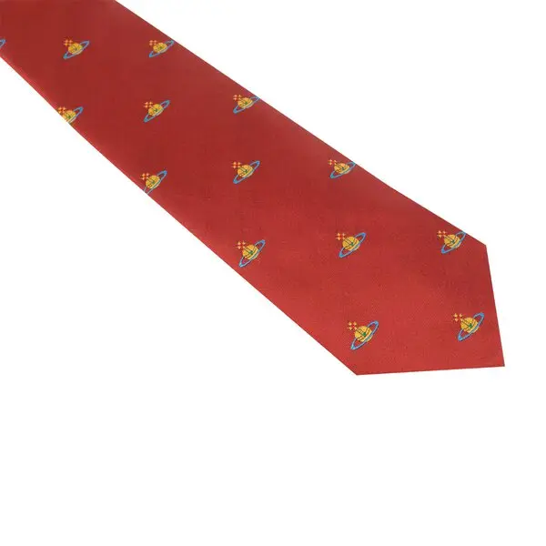 VIVIENNE WESTWOOD Orb-embroidered Tie