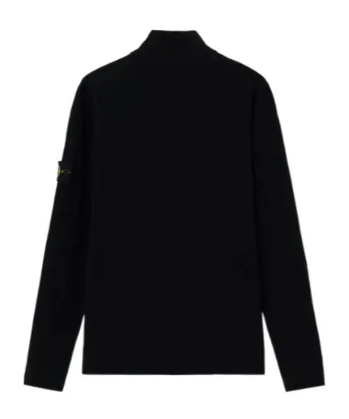 Stone Island Compass-patch Zip-neck Sweater