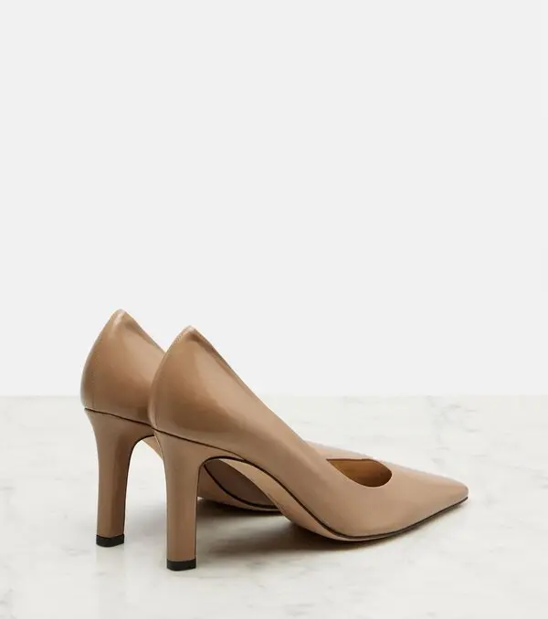 THE ROW Carla 80 Leather Pumps