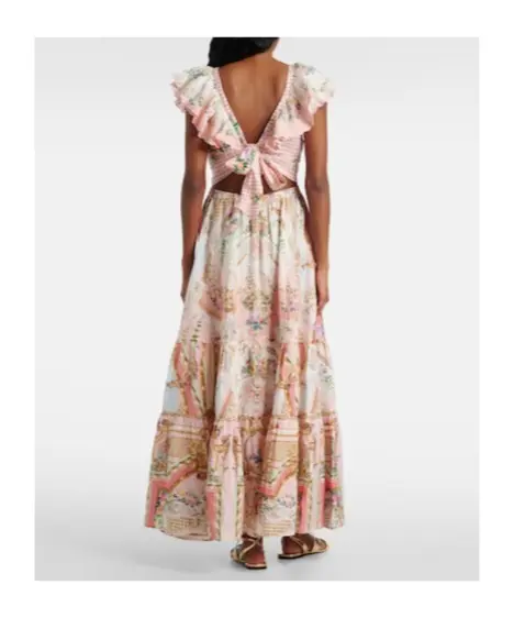Camilla Tiered Linen Maxi Dress