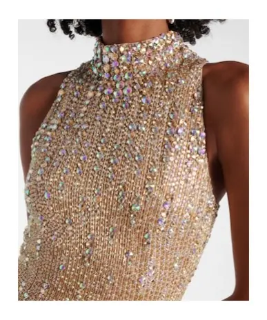 Jenny Packham Benue Embellished Silk Gown