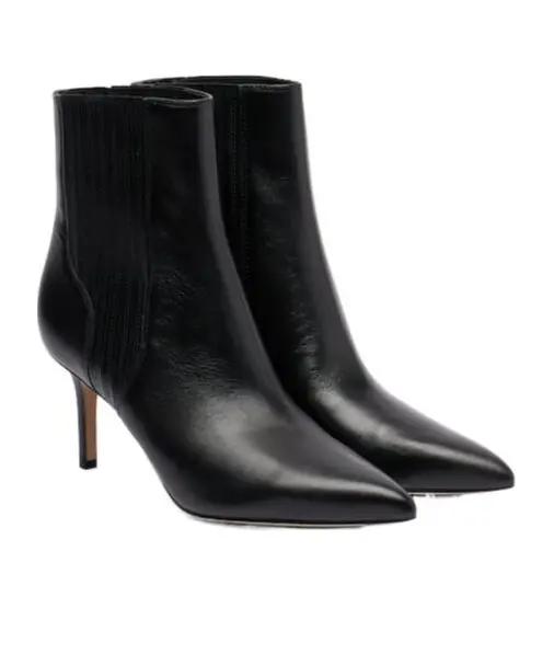 Veronica Beard Lisa 70 Leather Ankle Boots