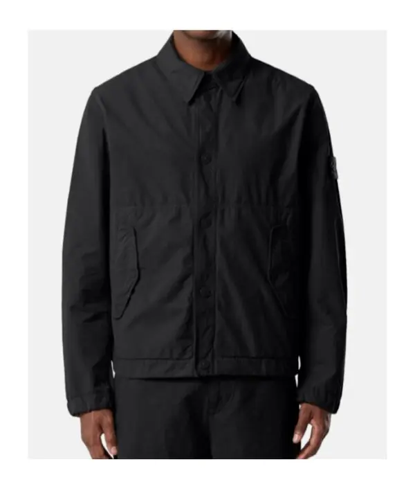 Stone Island Logo Patch Buttoned Jacket
