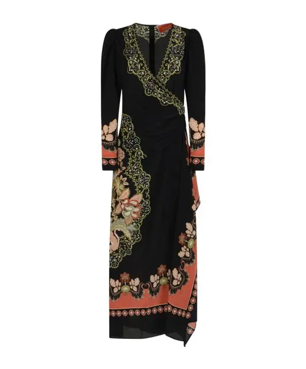 La DoubleJ Long Sleeve Floral Print Dress