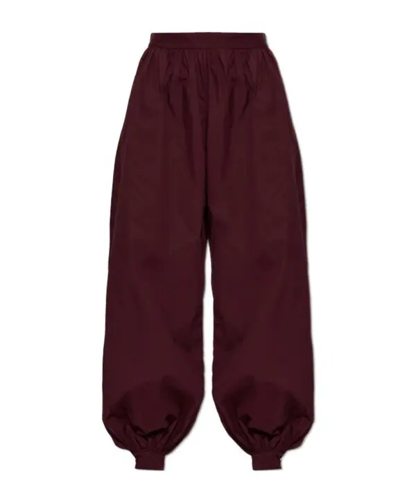 ROTATE BY BIRGER CHRISTENSEN Elastic Waist Tapered Leg Casual Pants - Brown