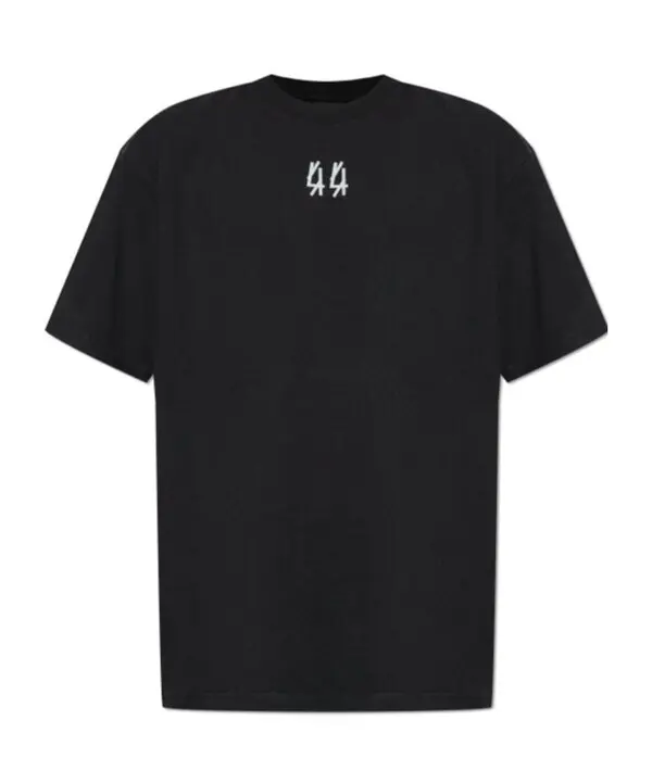 44 LABEL GROUP Logo Printed Crewneck T-shirt - Black