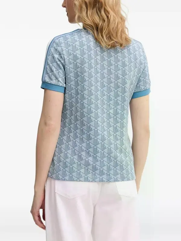 Lacoste Monogram Print Logo Patch T-shirt