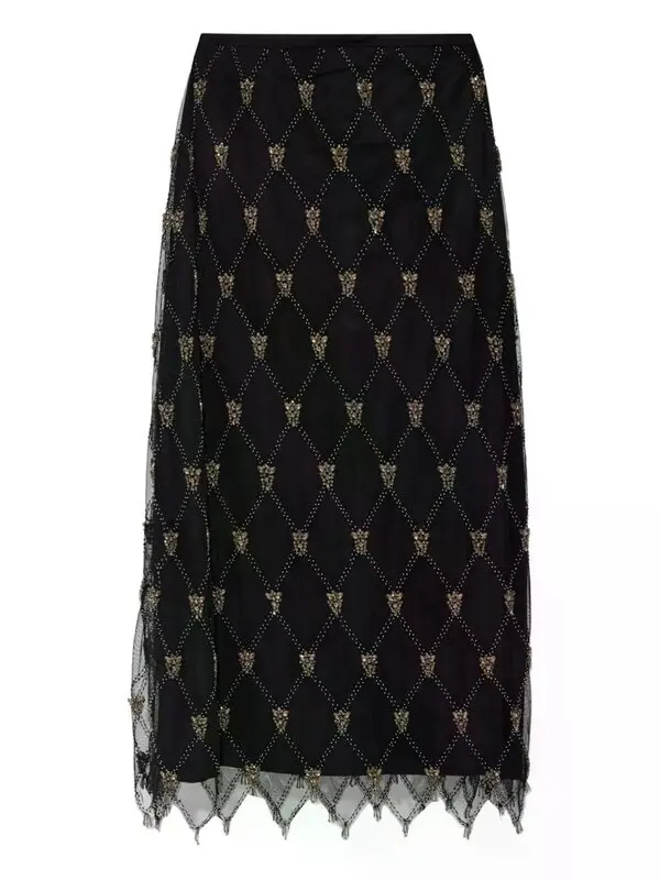 ALLSAINTS Ilka Beaded Midi Skirt