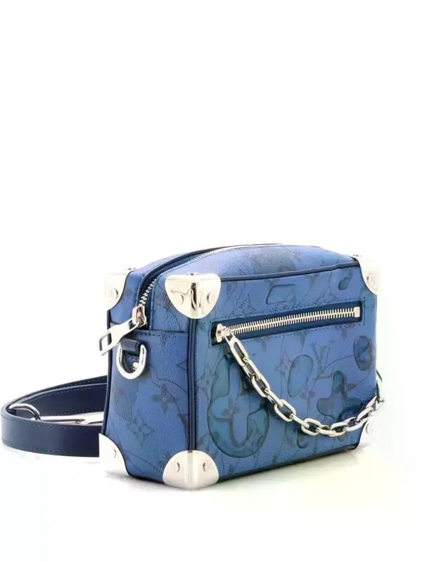 LOUIS VUITTON Soft Trunk Bag Aquagarden Monogram Canvas Mini Travel Bag