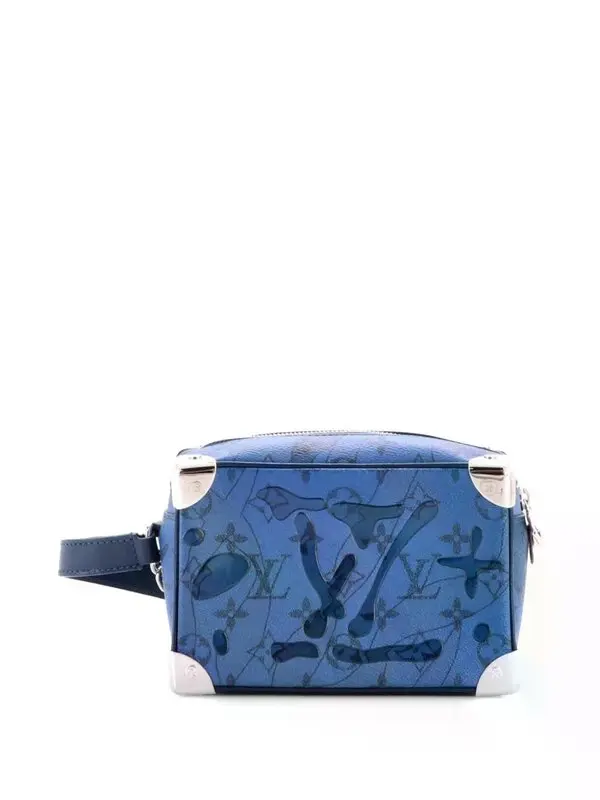 LOUIS VUITTON Soft Trunk Bag Aquagarden Monogram Canvas Mini Travel Bag