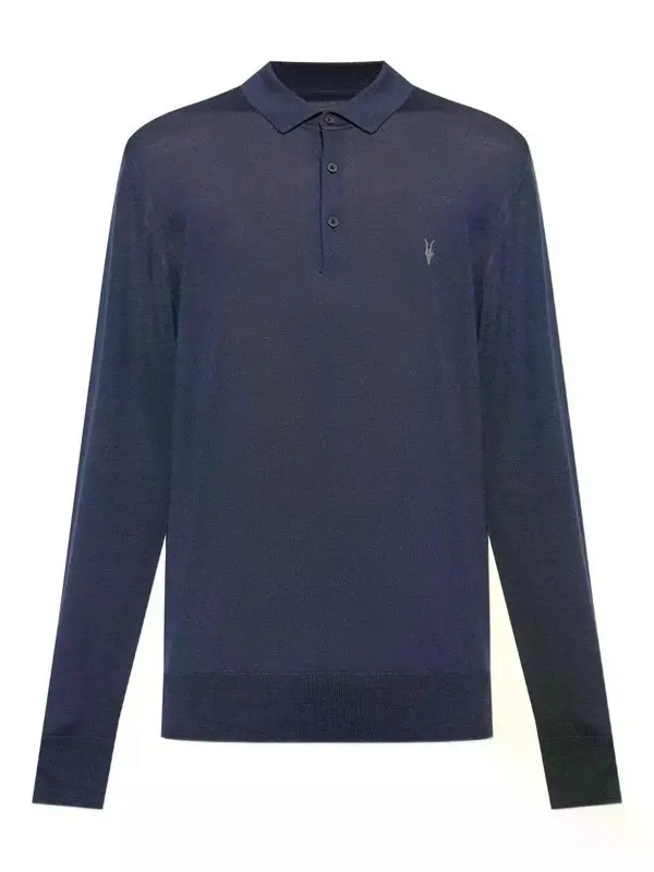 ALLSAINTS Mode Merino Long Sleeve Polo