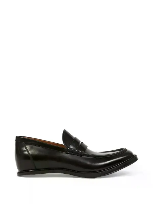 MAISON MARGIELA Heel-less Leather Loafers - Black