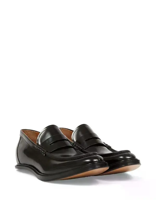 MAISON MARGIELA Heel-less Leather Loafers - Black