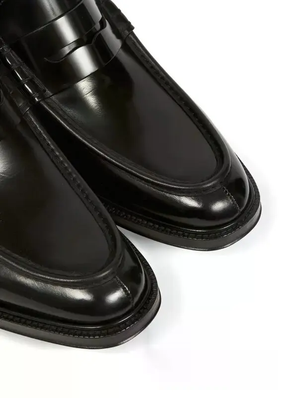 MAISON MARGIELA Heel-less Leather Loafers - Black
