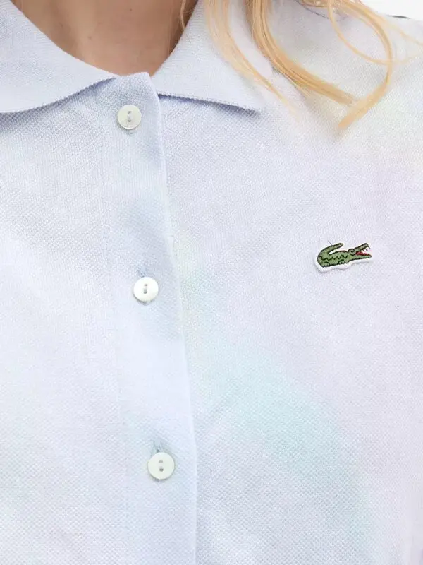 Lacoste Belted Piqué Midi Dress