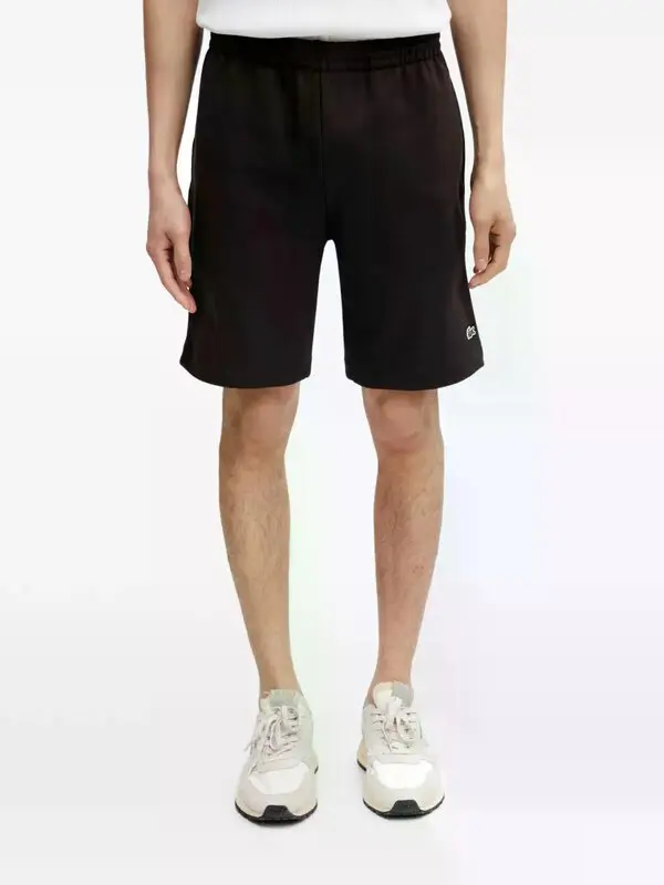 Lacoste Logo Patch Elasticated Waist Shorts - Brown