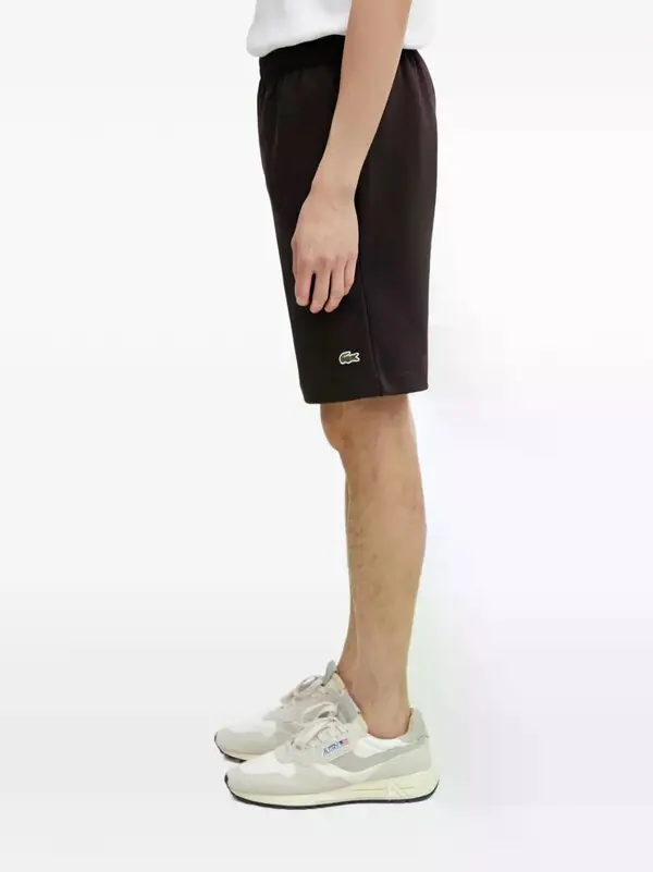 Lacoste Logo Patch Elasticated Waist Shorts - Brown