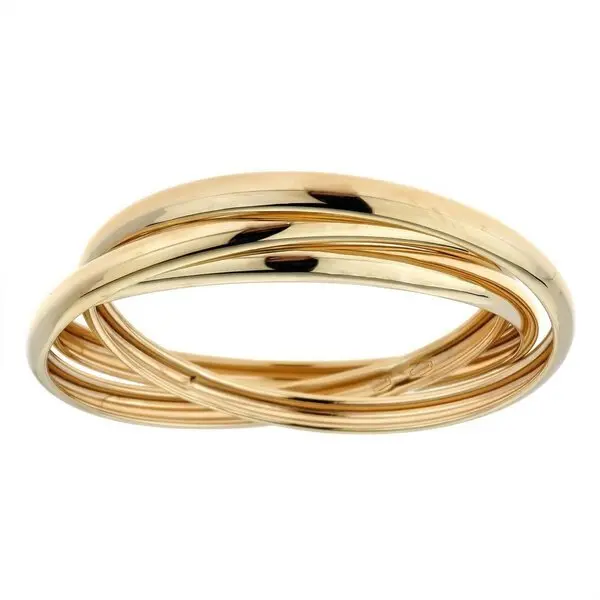 ZAHAV JEWELRY 10k Solid Triple Band Stacking Ring