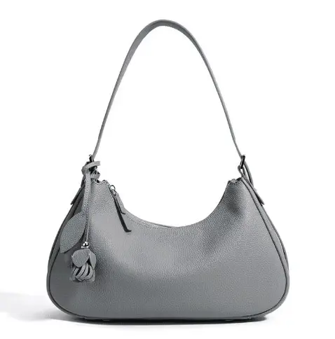 PRENELOVE New: Gaspe Genuine Leather Handbag Blue - Grey