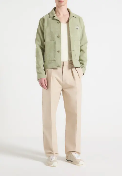 Manière De Voir Michel Relaxed Suede Jacket