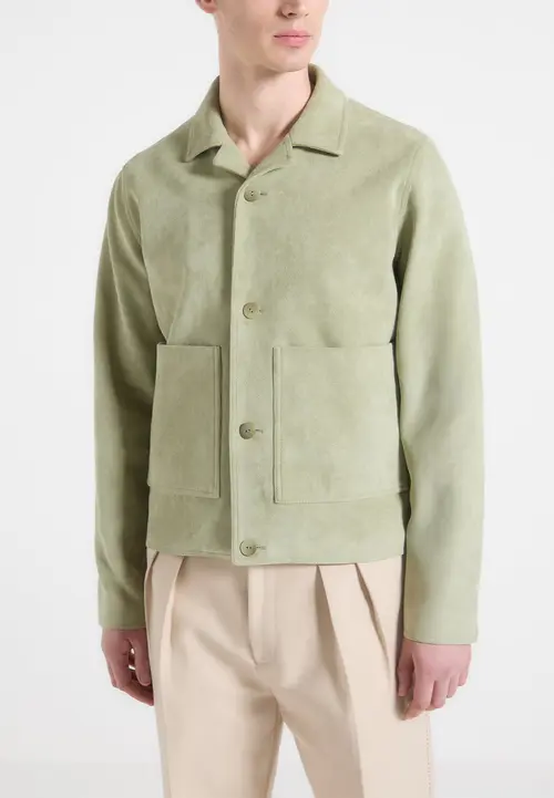 Manière De Voir Michel Relaxed Suede Jacket