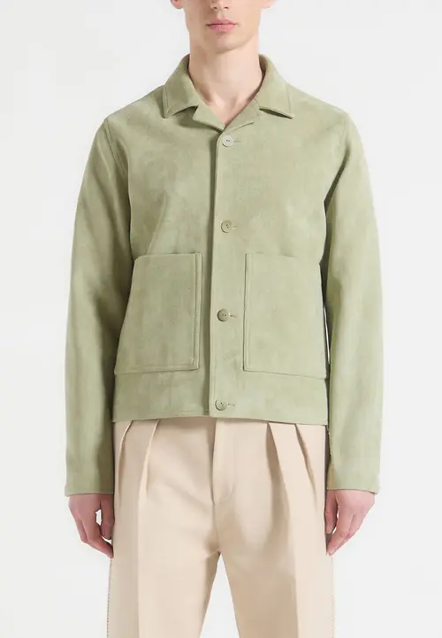 Manière De Voir Michel Relaxed Suede Jacket