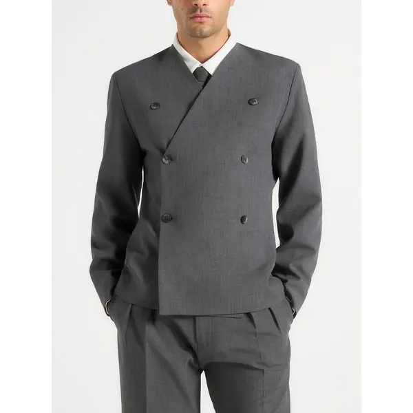 Manière De Voir Timeo Structured Blazer - Grey