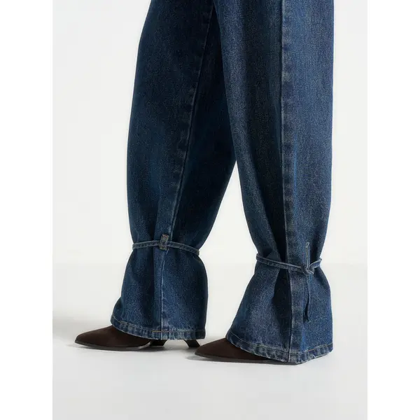 Manière De Voir Faye Wide Mid Rise Jeans - Indigo