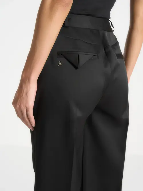 Manière De Voir Julie Pleat Front Trousers - Black