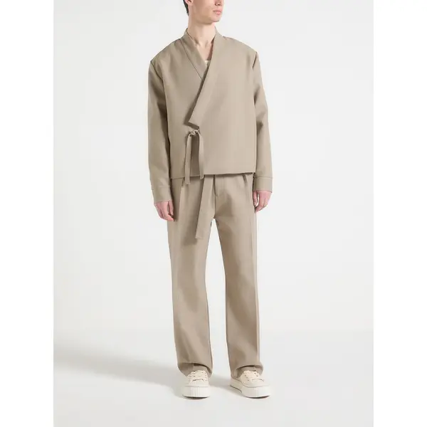 Manière De Voir Robin Textured Wrap Jacket