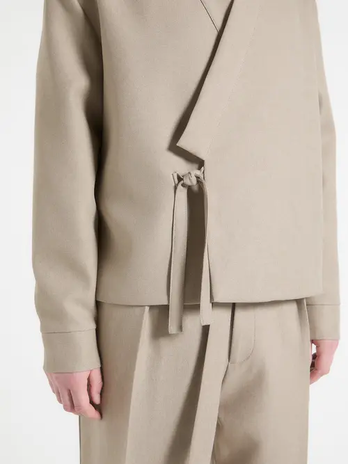 Manière De Voir Robin Textured Wrap Jacket