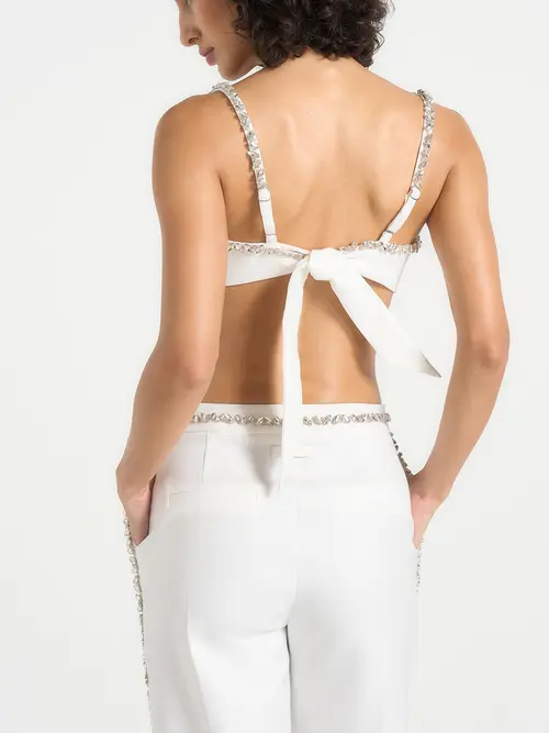 Manière De Voir Embellished Handkerchief Top