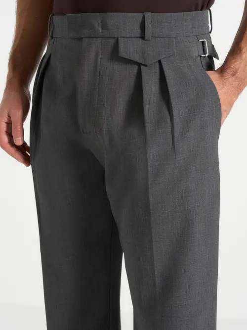 Manière De Voir Pierre Straight Leg Pleat Front Trousers