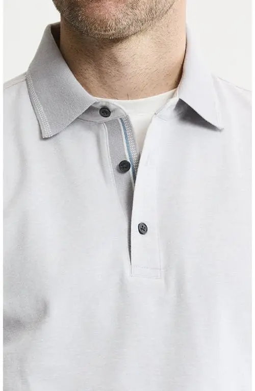 JACHS Luxe Brushed Knit Polo - Stone