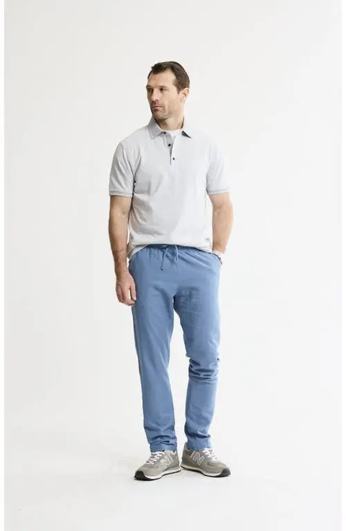 JACHS Luxe Brushed Knit Polo - Stone