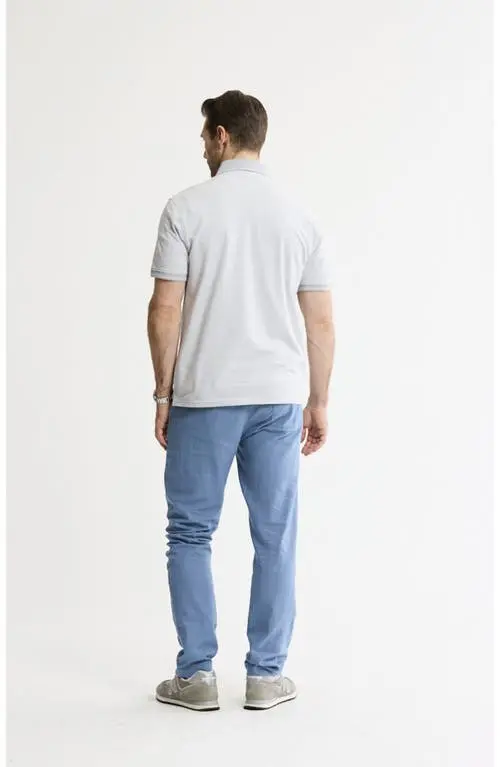 JACHS Luxe Brushed Knit Polo - Stone