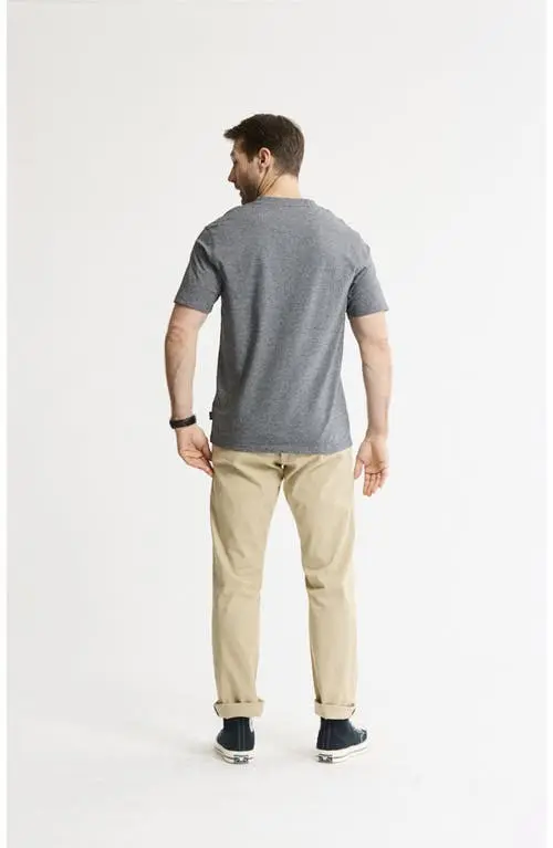 JACHS Luxe Knit Short Sleeve Henley Shirt - Black