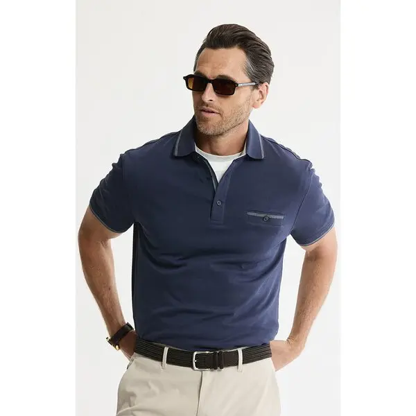 JACHS Cotton Interlock Polo - Navy