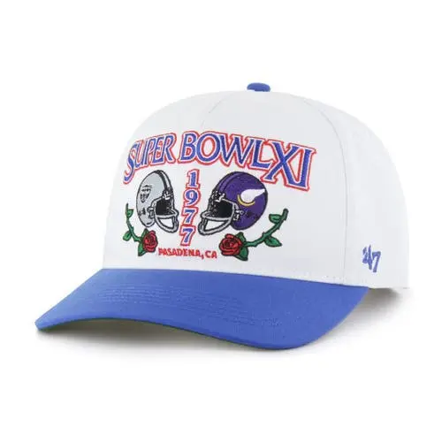 '47 47 Royal Nfl Multi-team Throwback Dueling Logos Adjustable Hitch Hat - White